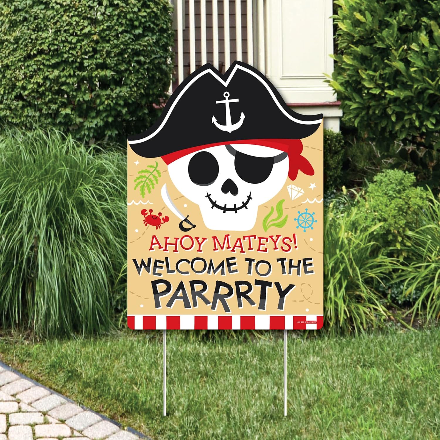 Amazon.com: Big Dot of Happiness Pirate Ship Adventures - Party ...