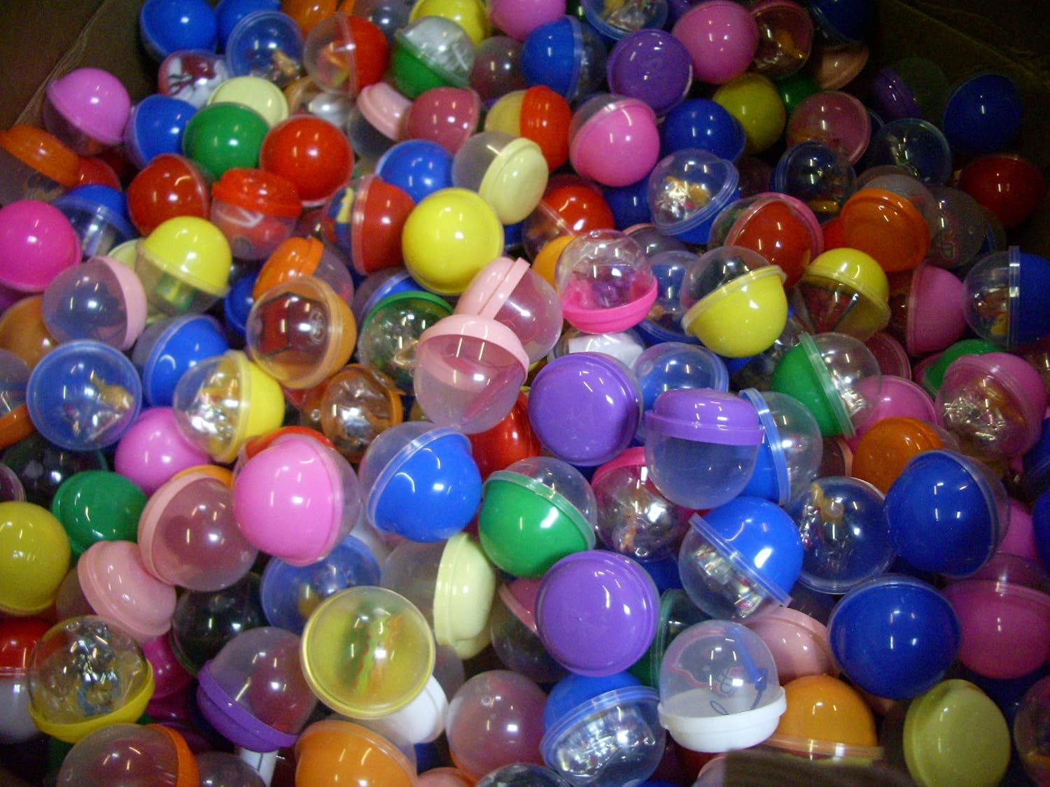 Amazon.com: 2" ACORN Capsules Empty Red, Blue Caps 500 Count ...