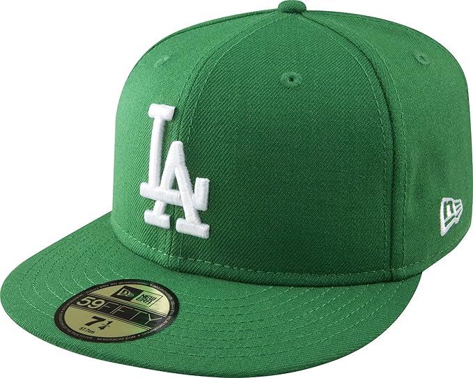 Amazon.com : MLB Los Angeles Dodgers Kelly with White 59FIFTY Fitted ...