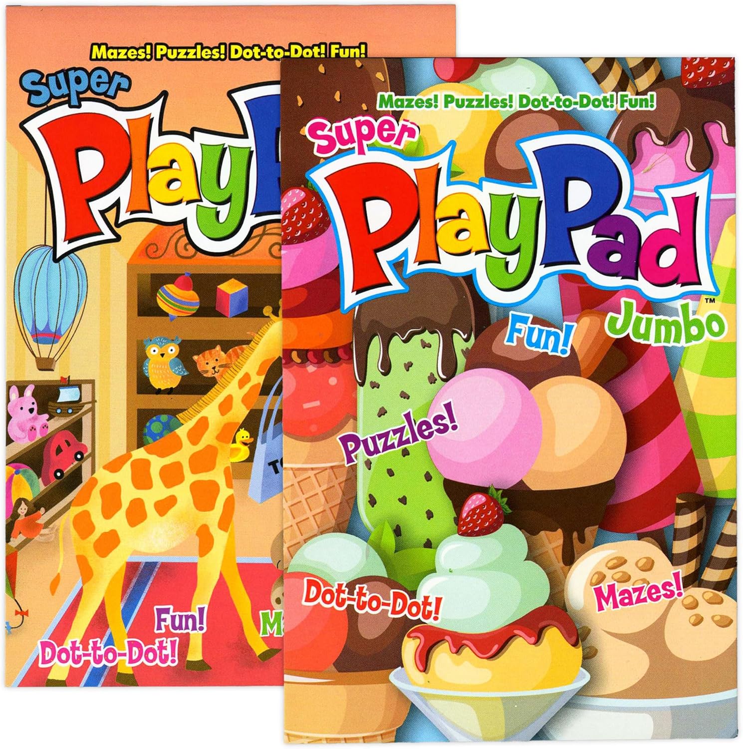 Amazon.com: Kappa Super Jumbo Play Pad 2 Titles, Digest Size 7.75 x 5 ...