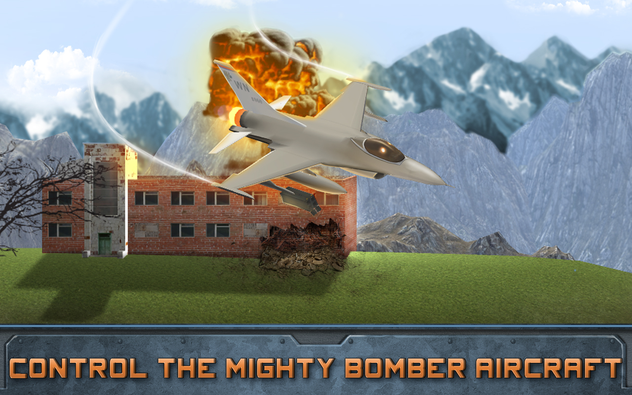 Nuke Atomic Bomber Sim 3D: Bomber Plane Jet Fighter Flight Nuclear War ...