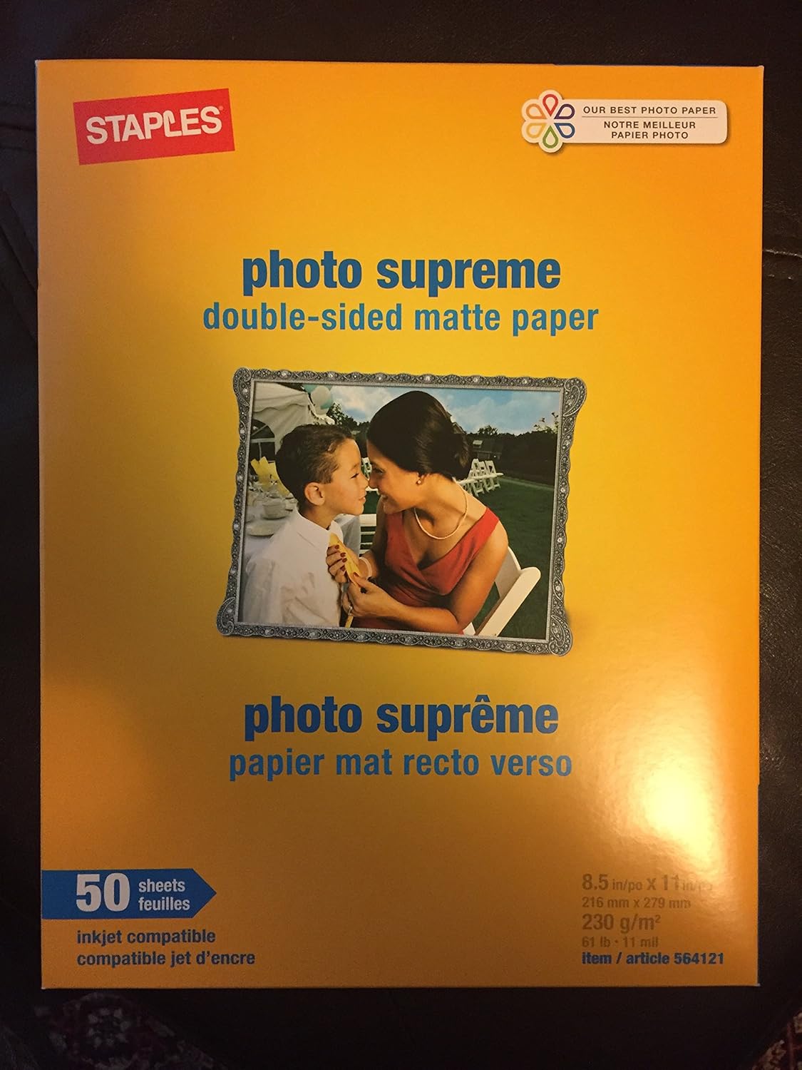 Amazon.com : Staples Photo Supreme Double-sided Matte Paper : Office ...