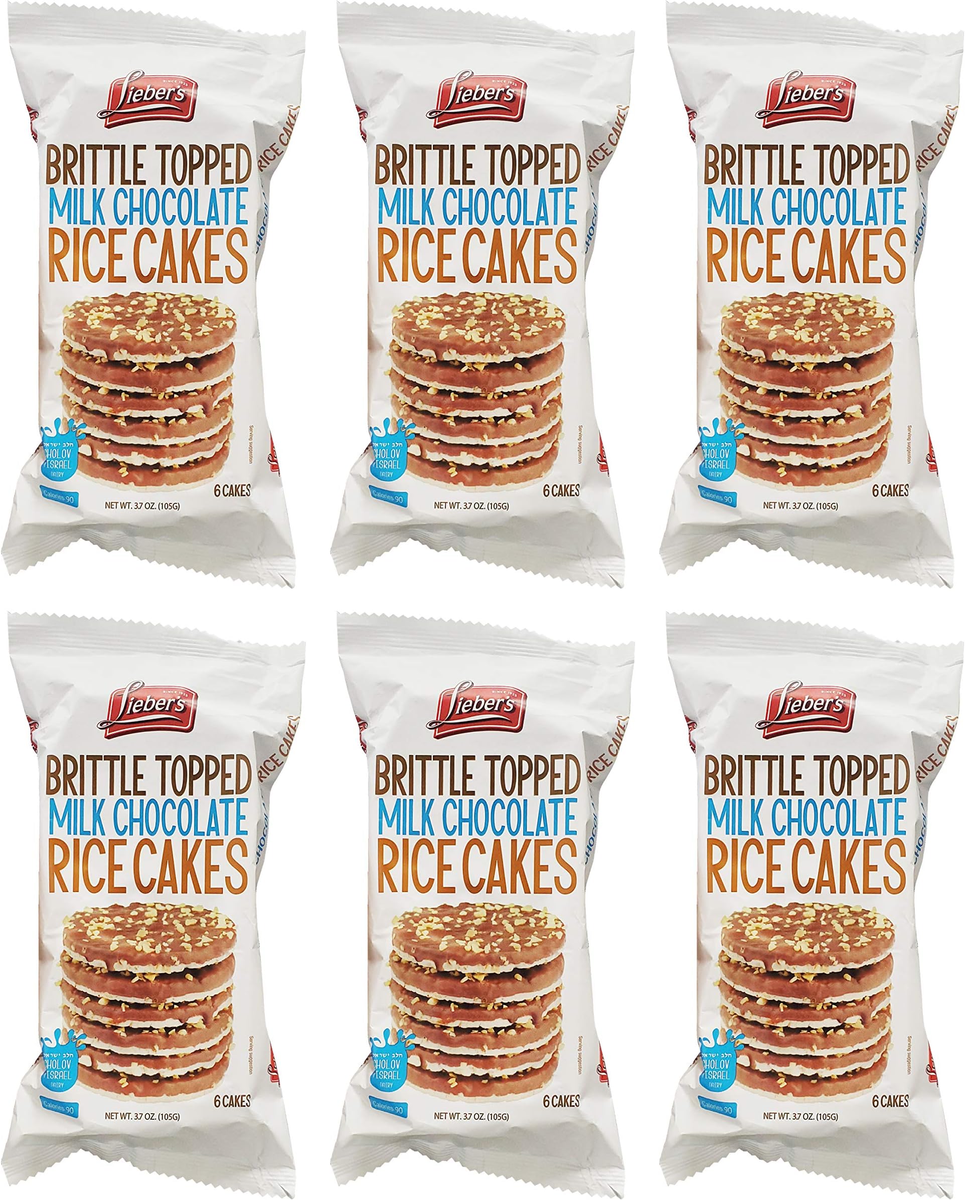Amazon.com: LIEBERS Dark Chocolate Rice Cakes, Kosher Certified Dairy ...