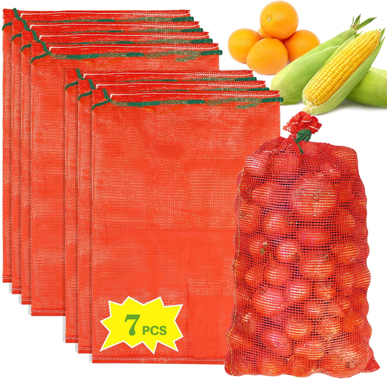 Amazon.com: TLAZZ 10 Pcs Mesh Onion Bags, 11" × 18" Reusable Mesh ...