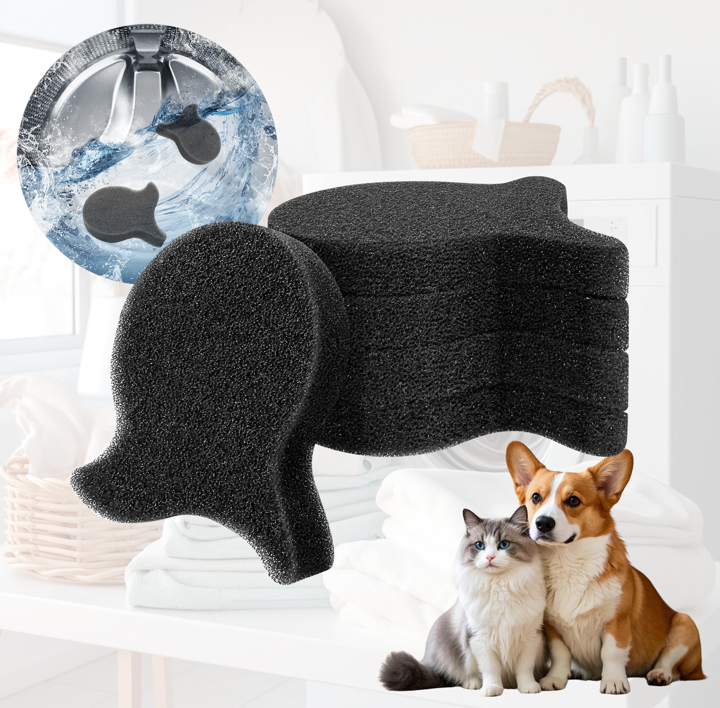 Amazon.com: KR. LIF 10 Count Pet Hair Remover for Laundry – Advanced ...