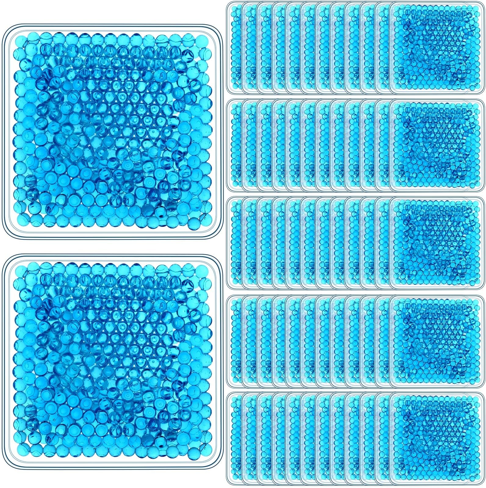 Amazon.com: TrelaCo 60 Pcs Gel Ice Packs for Injuries 4"x4" Reusable ...