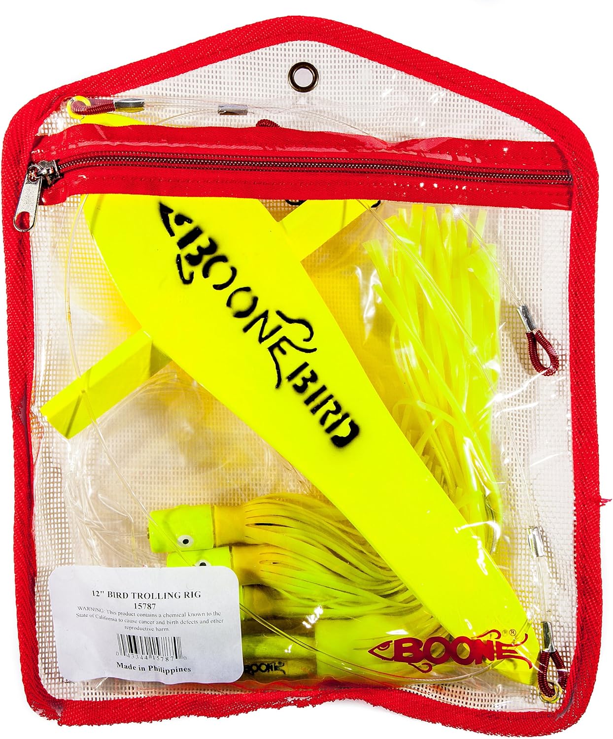 Amazon.com : Boone Bird Trolling Rigs One Pocket, Chartreuse, 12-Inch ...