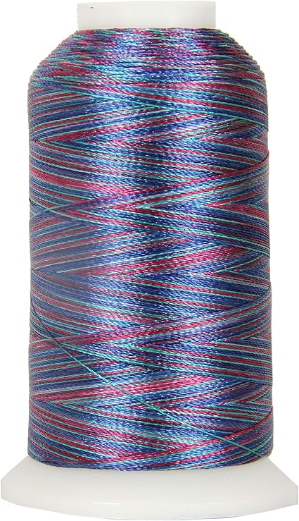 Amazon.com: Variegated Polyester Embroidery Thread by Threadart - 40wt ...