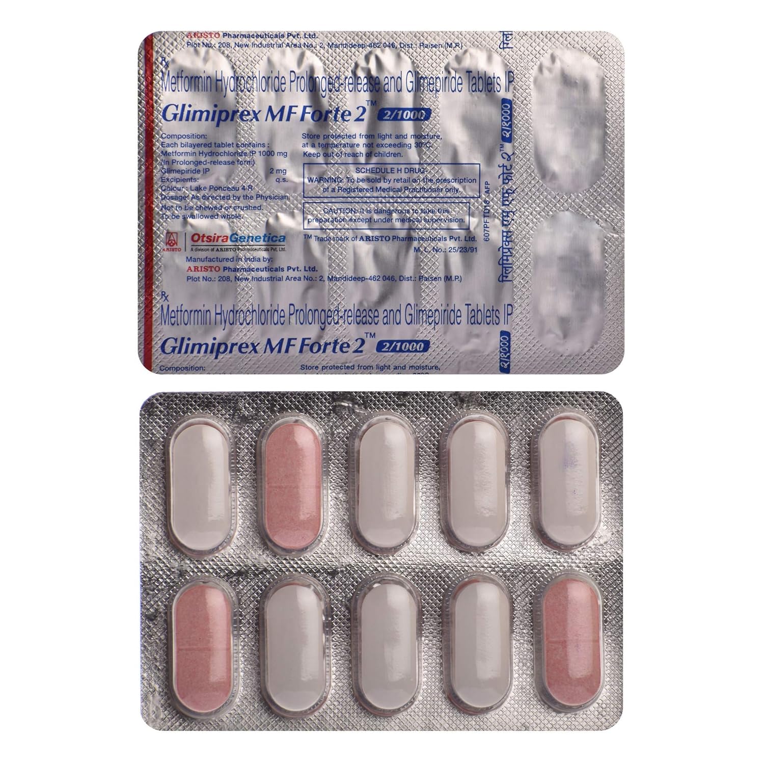 Glimiprex MF Forte 2 Strip Of 10 Tablets Amazon in Health