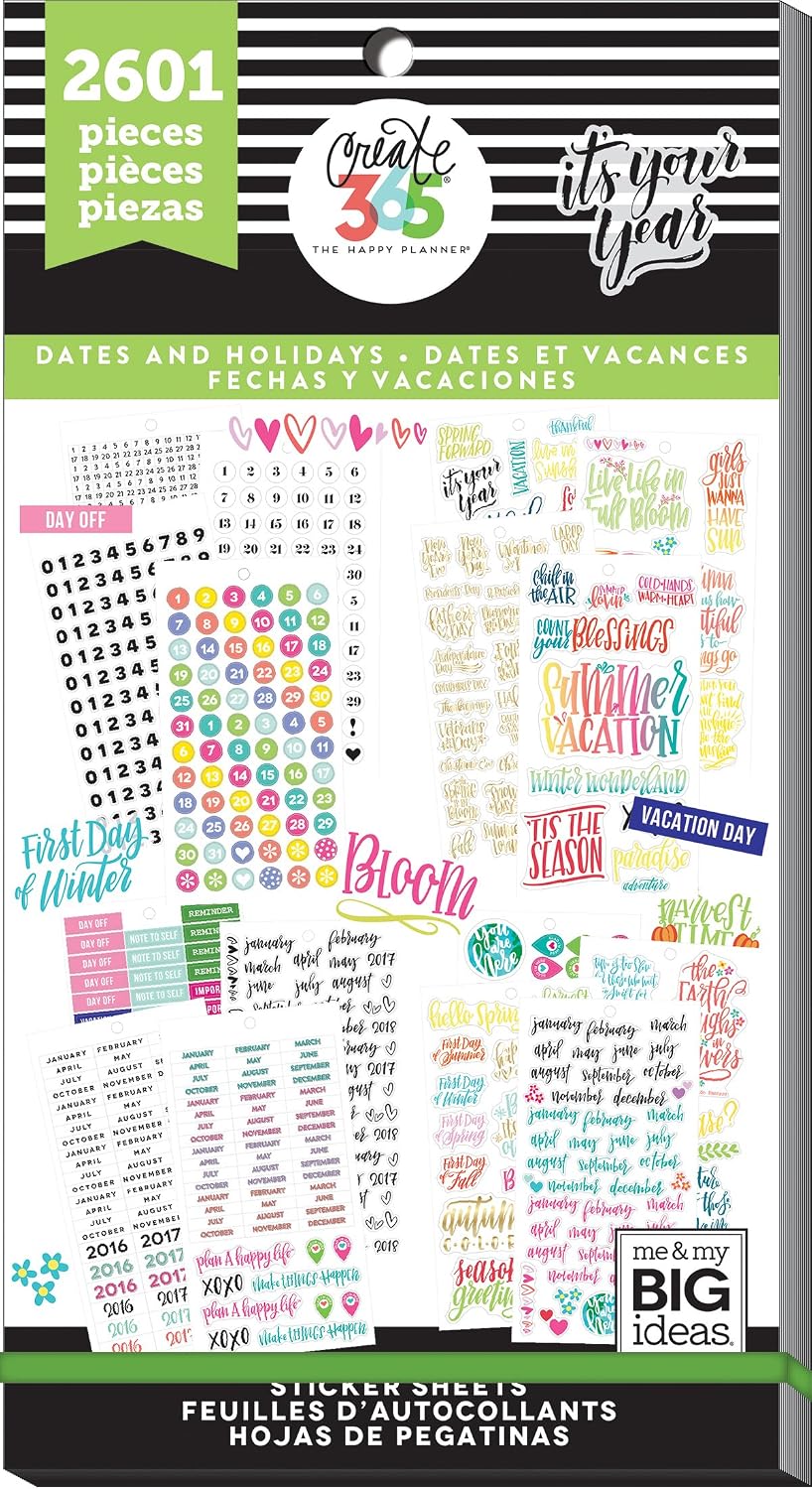 Amazon.com: me & my BIG ideas Sticker Value Pack for Classic Planner ...