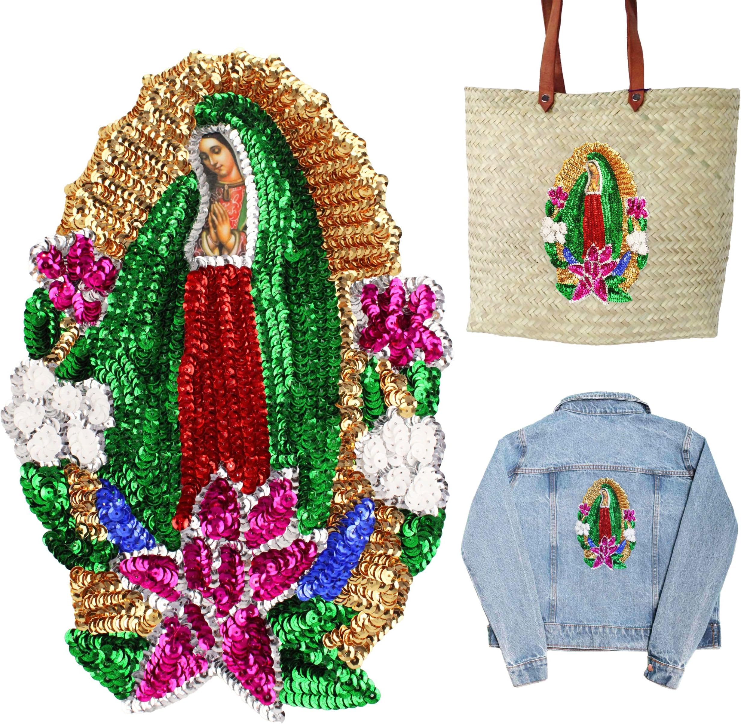 Amazon.com: Virgin Mary Large Biker Motorcycle Patches : Arts, Crafts ...