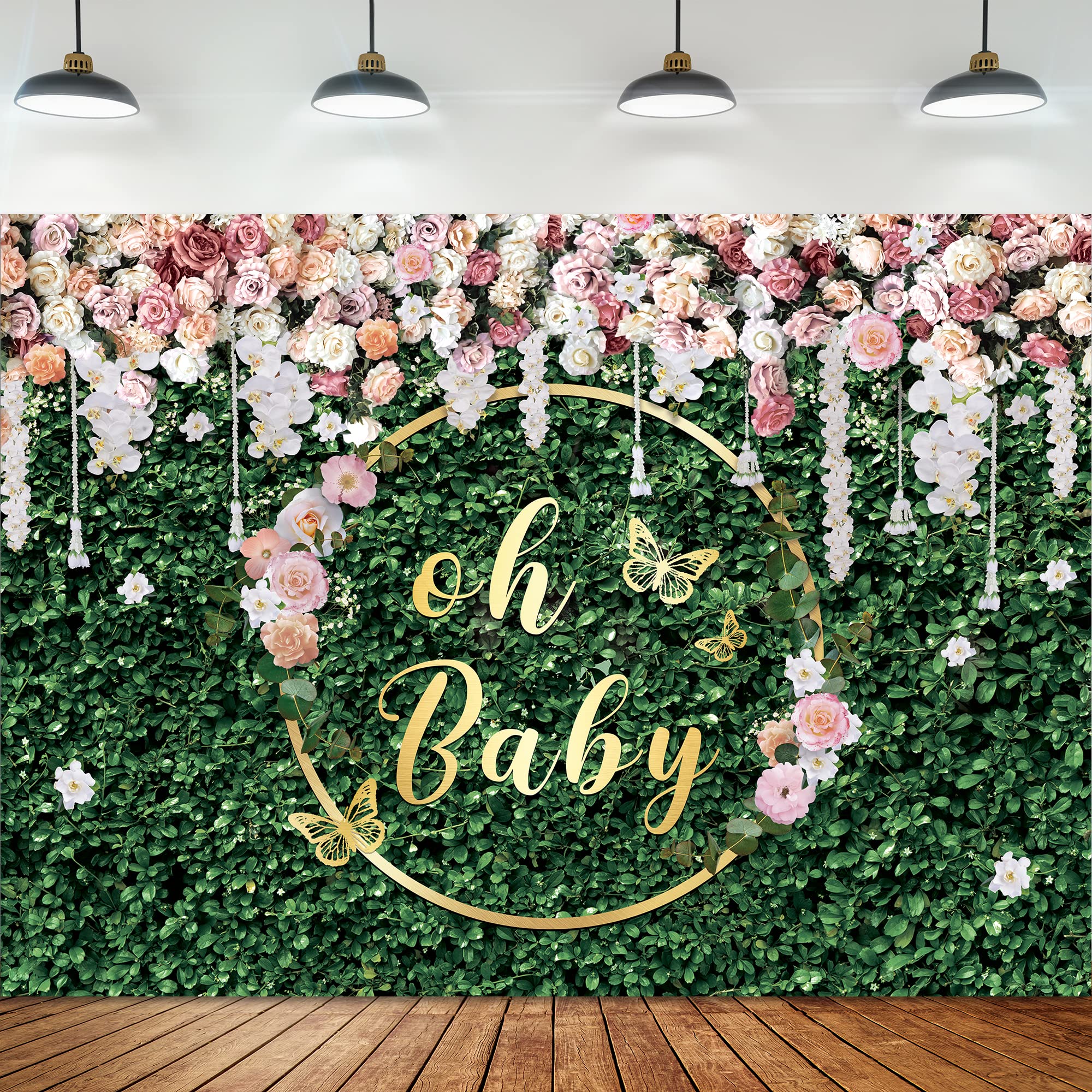 Green Baby Girl Background