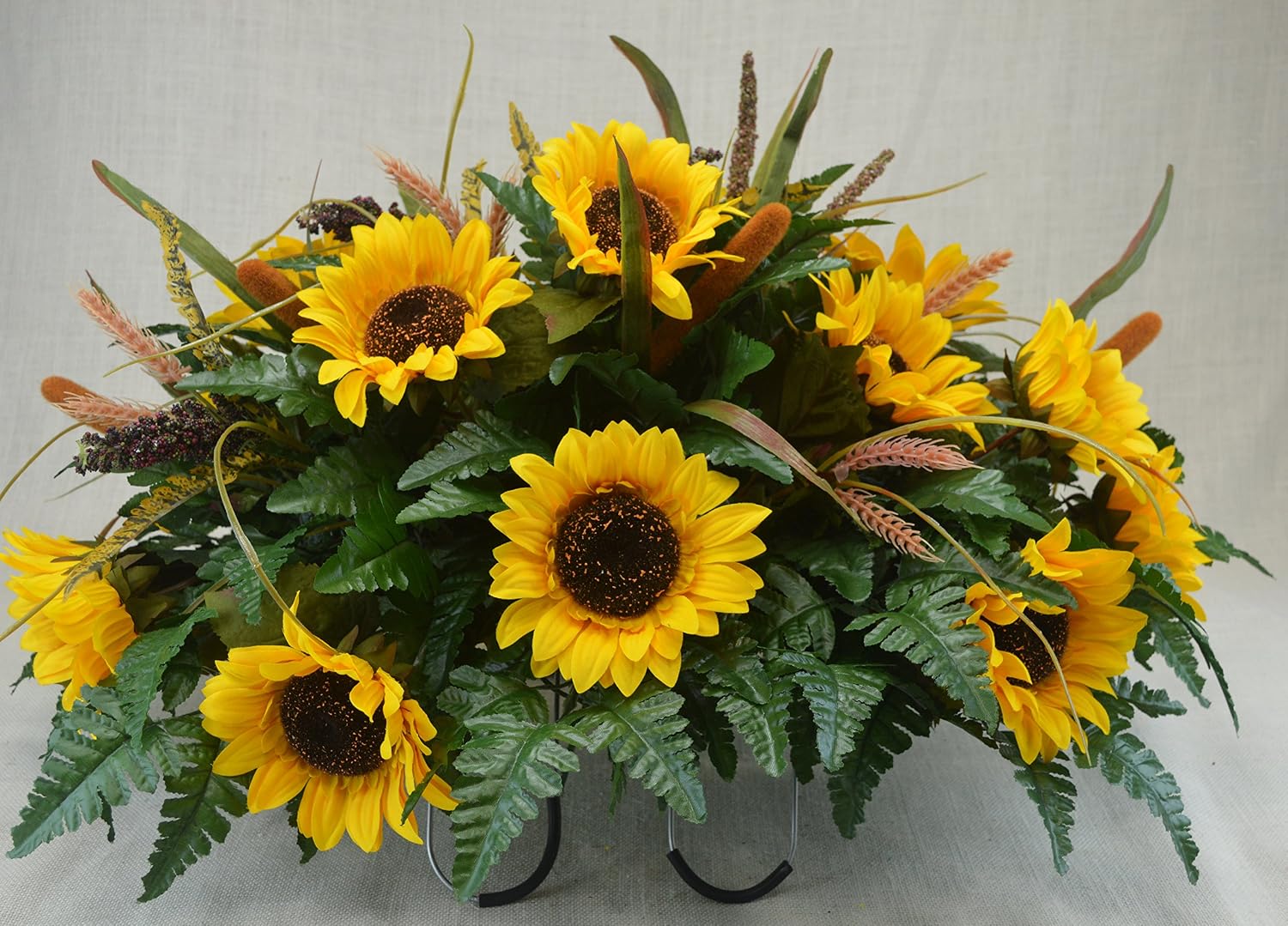 Amazon.com: S12 Fall, Autumn Cemetery Arrangement , Headstone Saddle ...
