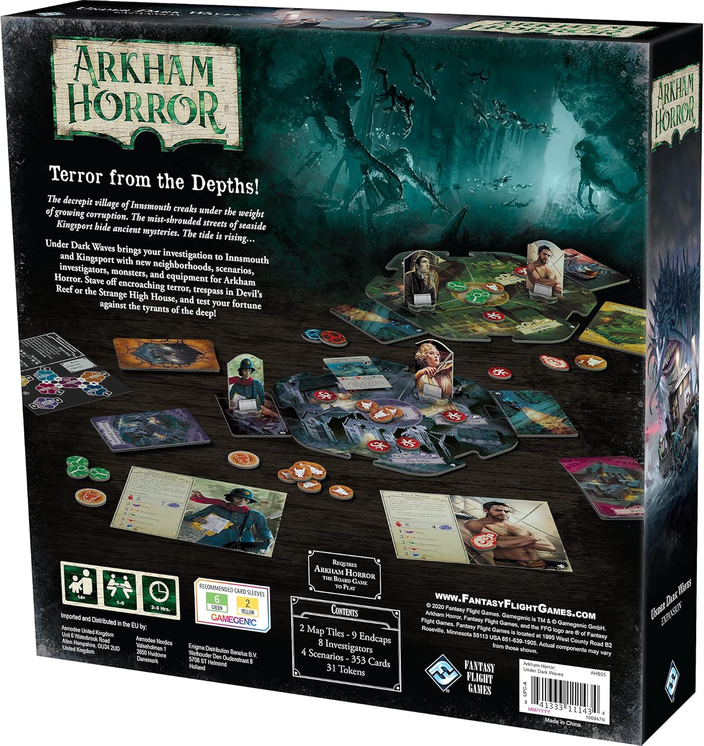 Fantasy Flight Games Arkham Horror Third Edition: Under Dark Waves – TopToy