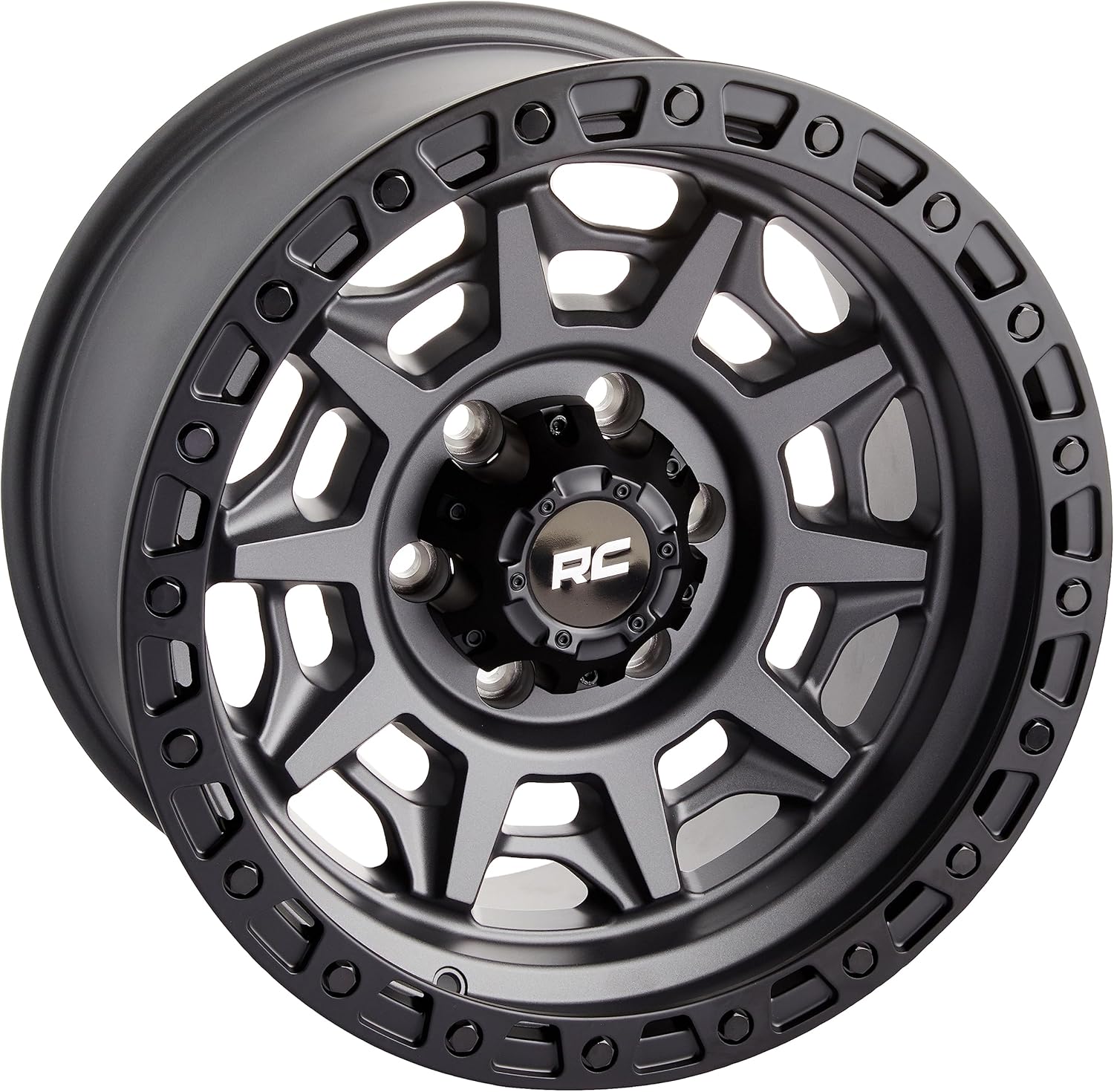 Rough Country Serie 85 85170912 - Rueda negra de 17 x 9 x 5.5 : Rough ...