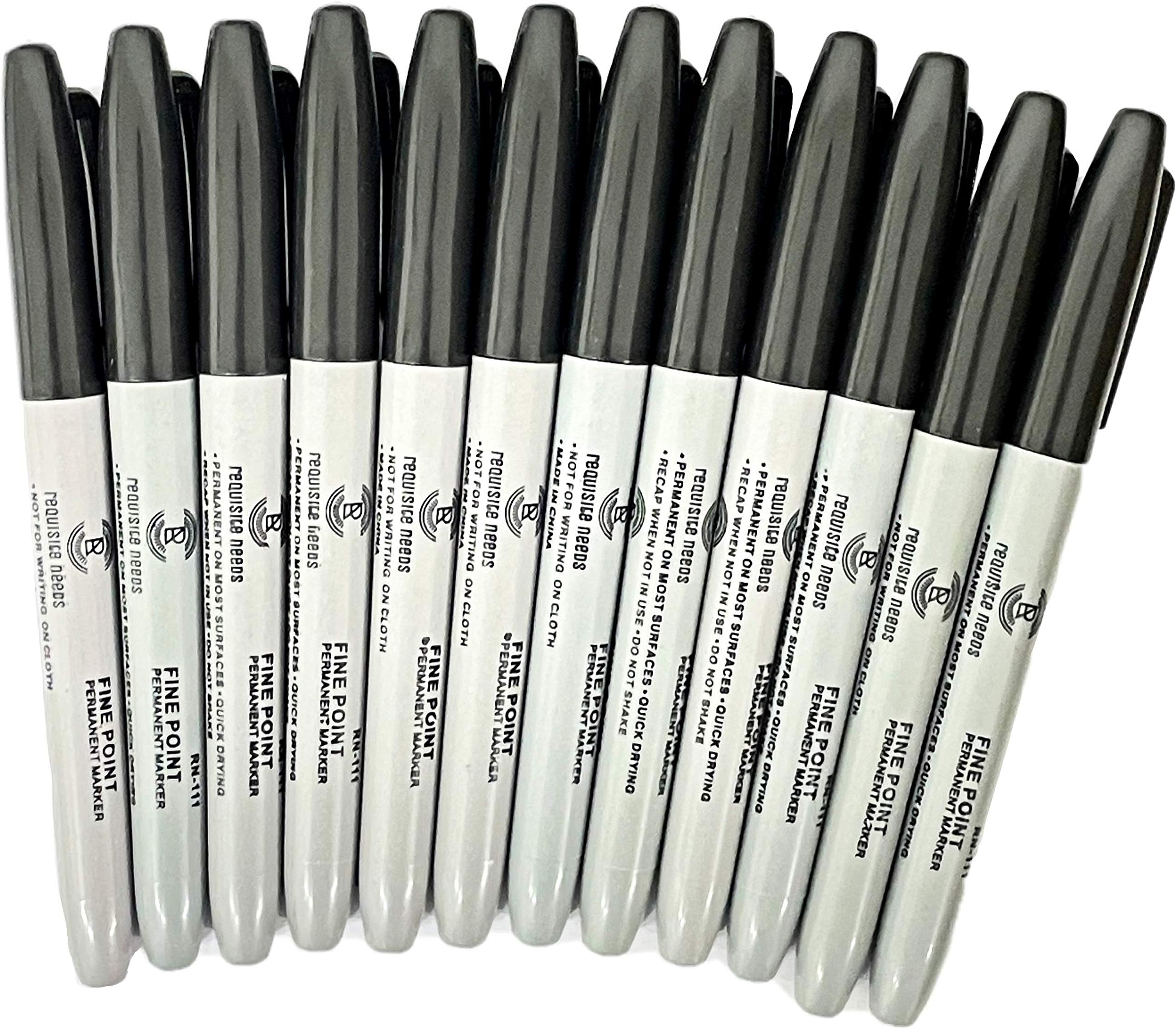 Sharpie Permanent Markers | Fine Point for Bold Details | Black Ink | 5 ...