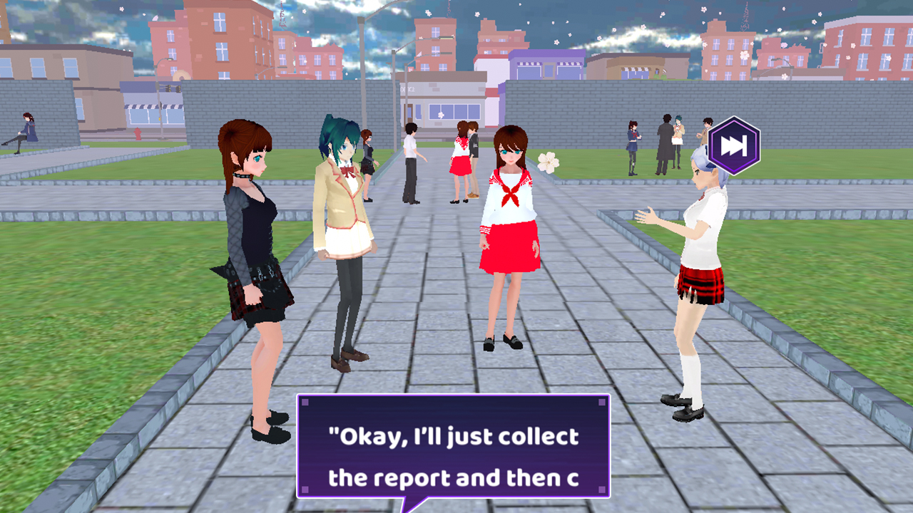 High School Anime Beauty Girl Virtual Life Simulator Love Games - App ...