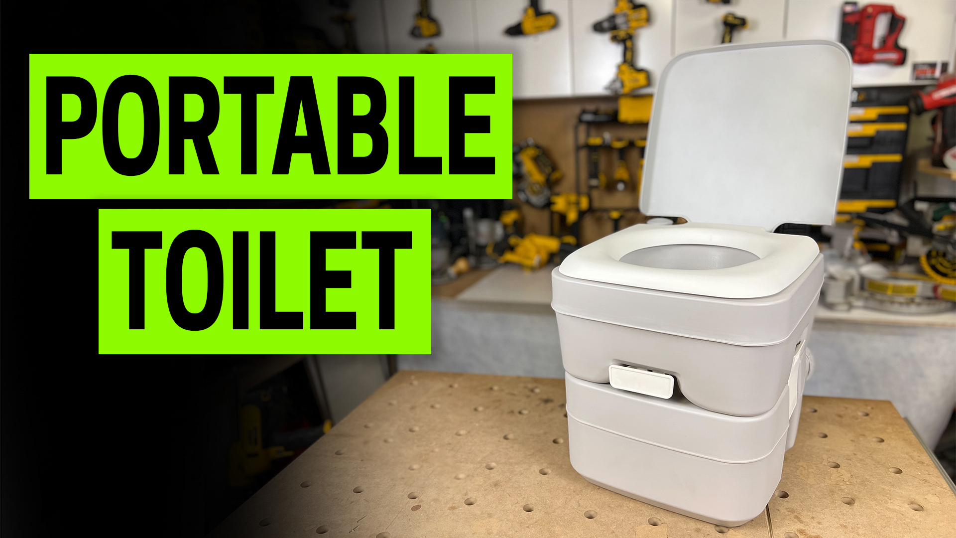 Watch How it works! ZIMMER Portable Toilet Camping Porta Potty REVIEW ...