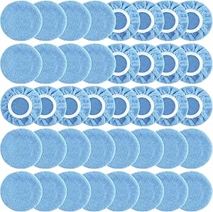 Amazon.com: Tallew 60 Pcs Car Orbital Buffer Polisher Pad Bonnets 5-6 ...