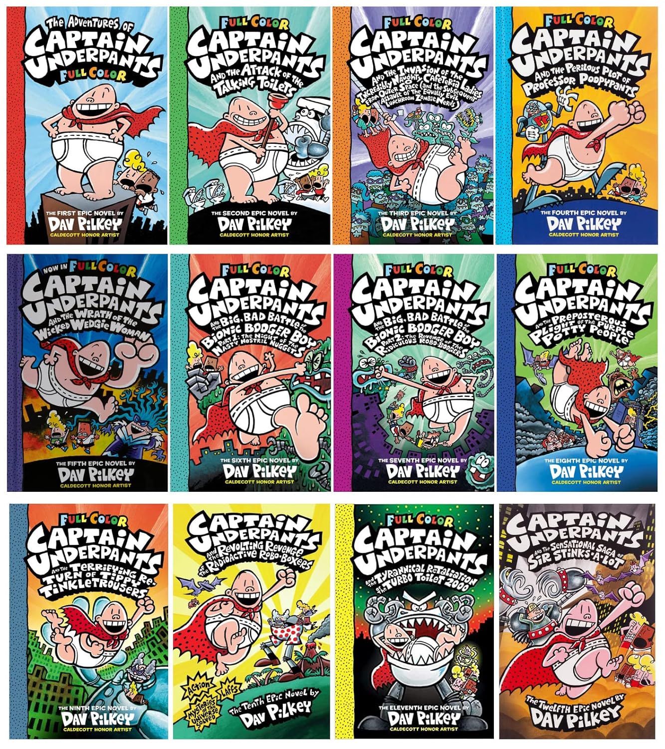 Newest Release Included!! The Captain Underpants Full Color Edition ...