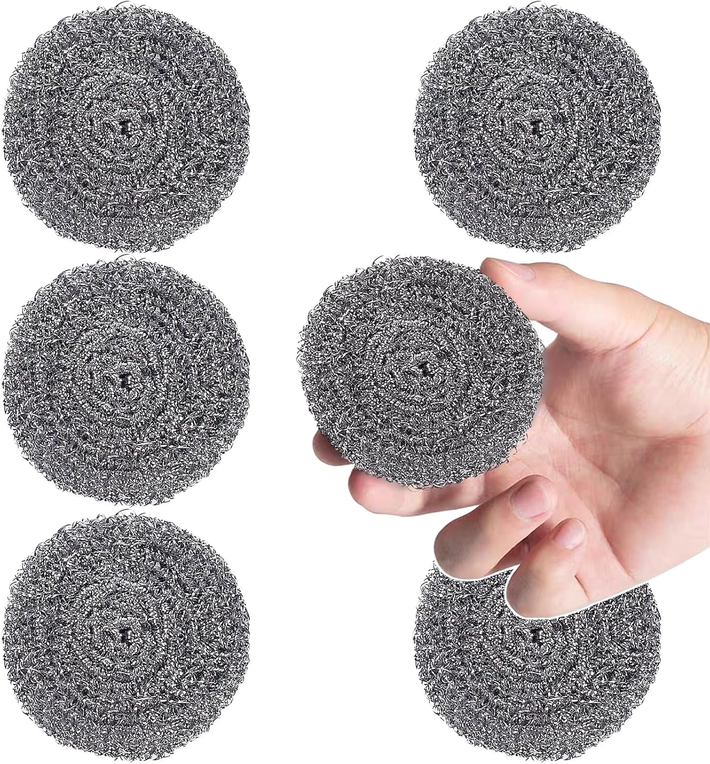 Amazon.com: Stainless Steel Scourer Kitchen and Household, Steel ...