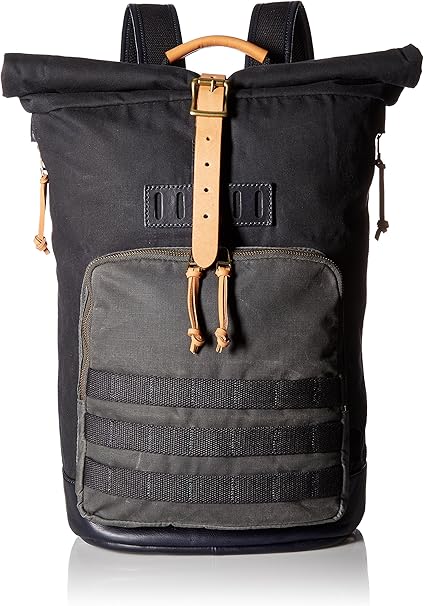 Amazon.com: Fossil Men's Defender Roll Top Backpack Navy, One Size ...