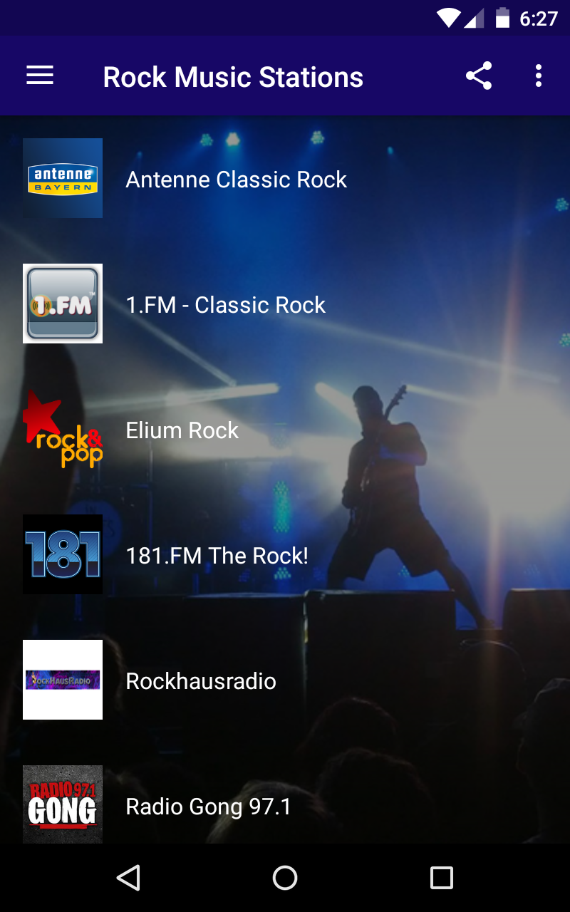 Rock Music Stations - App on Amazon Appstore