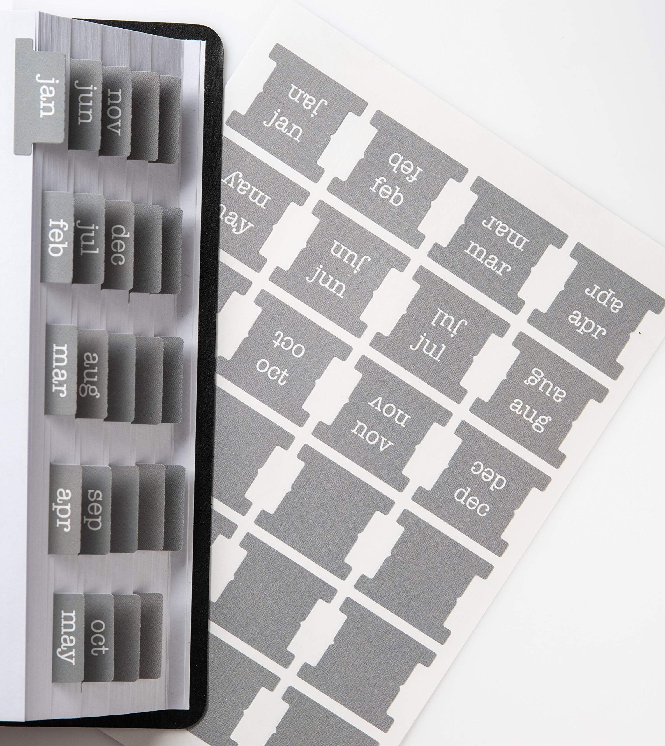 Amazon.com : 48 Pieces Adhesive Tabs Designer Accessories Monthly Tabs ...
