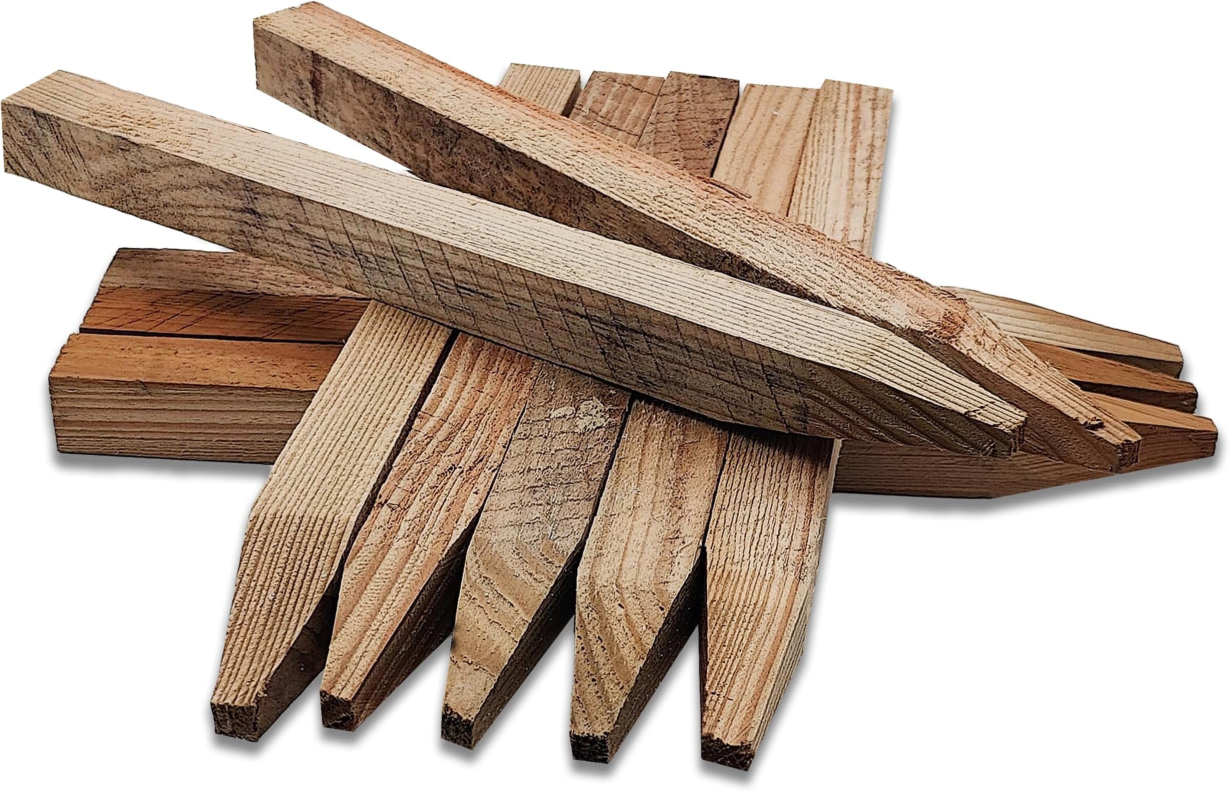 Homatz 1 Round Wooden Tree Stake for Garden, Rounded Fence Post ...