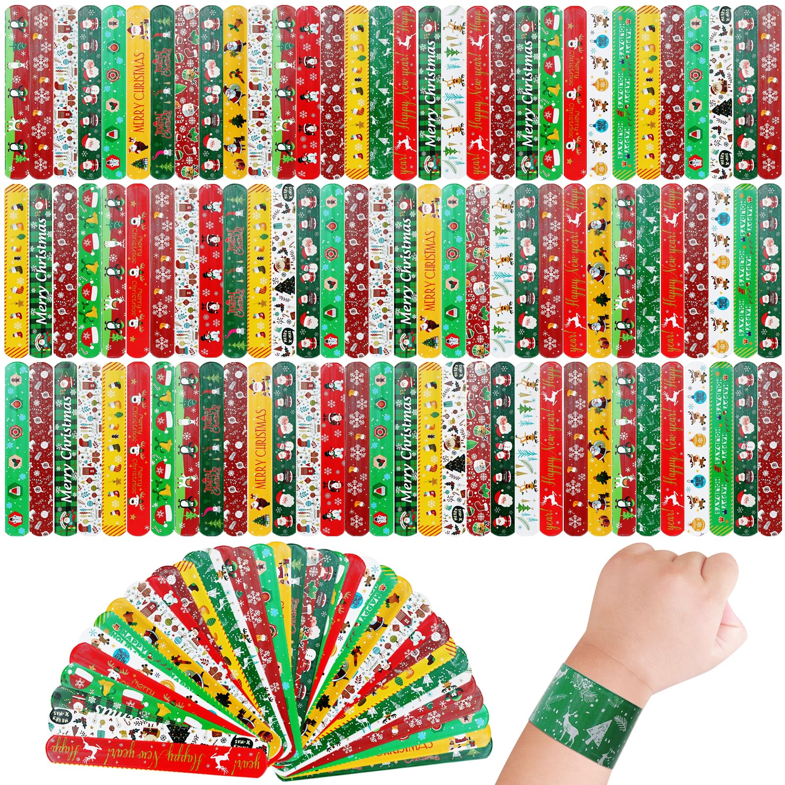 Amazon.com: 96 PCS Christmas Party Favors for Kids Bulk，Treats Bags ...