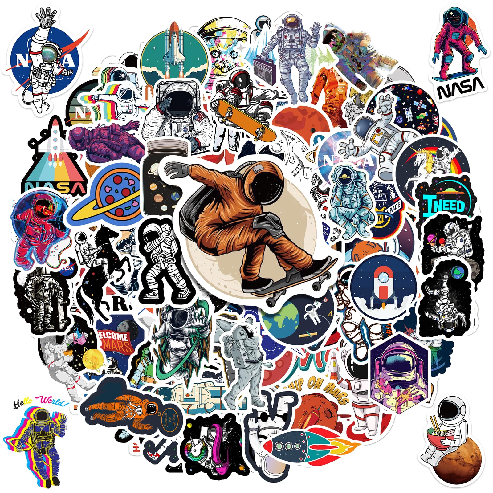 Amazon.com: 150Pcs Space Stickers for Kids, DMORED Space Astronaut ...