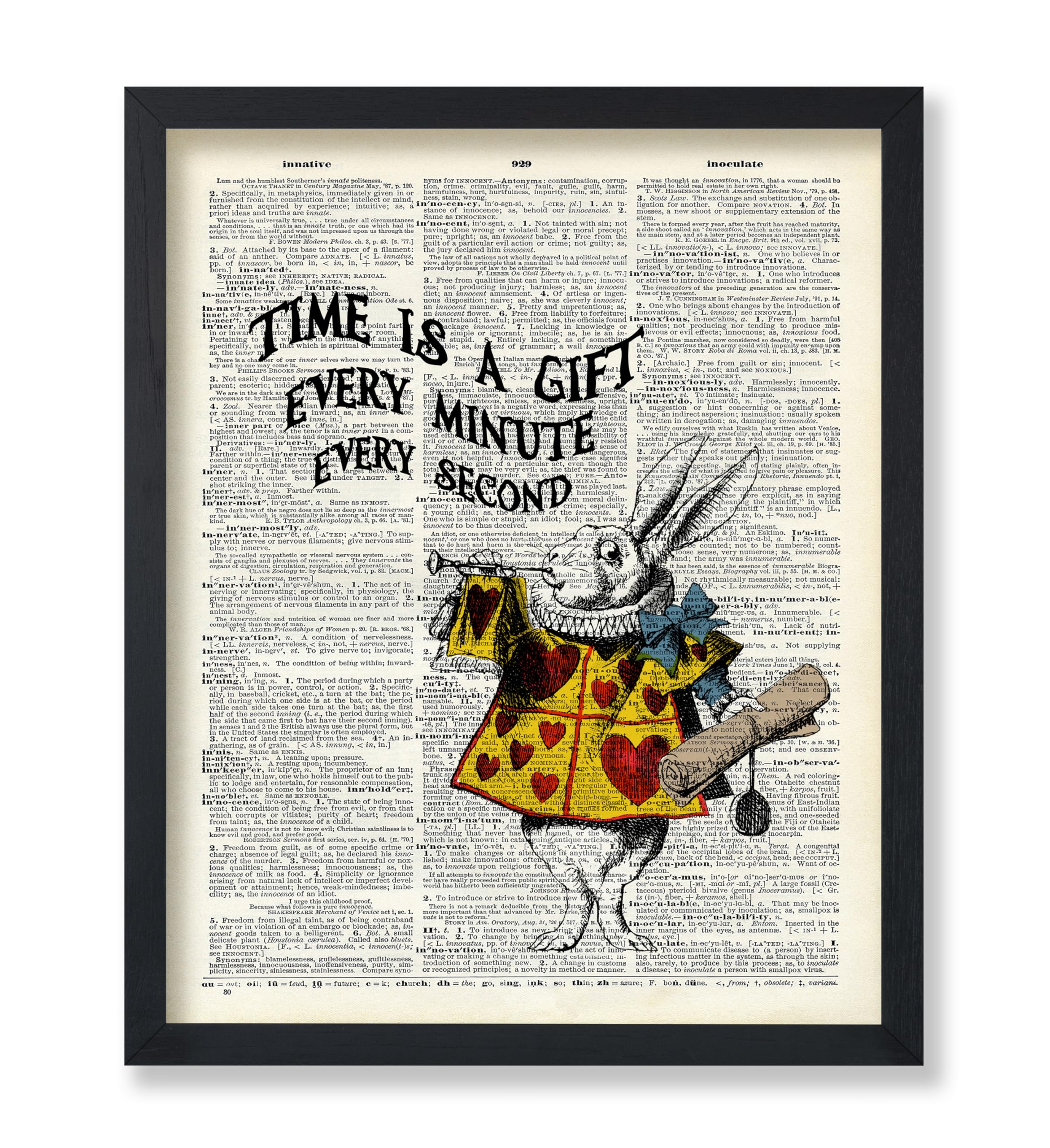 Amazon.com: Poster Master Dictionary Art Poster - Time Is A Gift Print ...