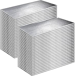 Frienda 24 Pcs Garage Door Insulation Panels Kits Double Bubble ...