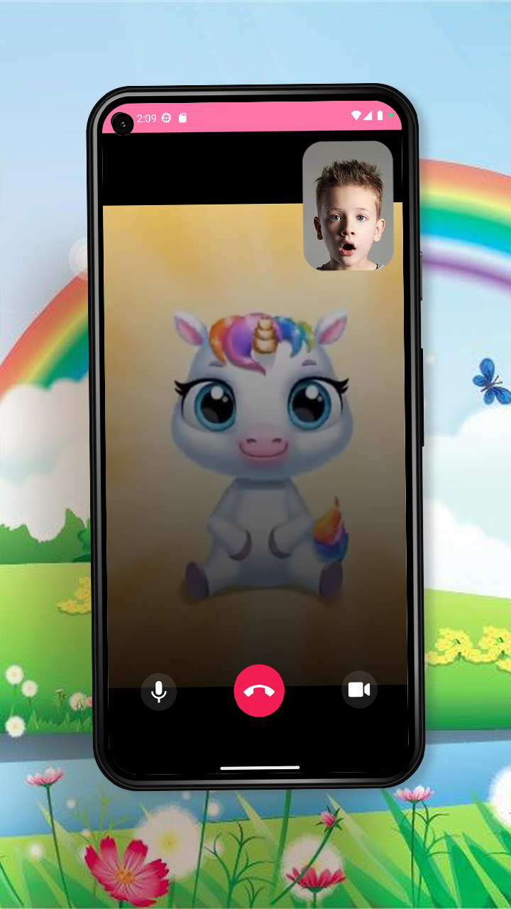 Incoming Video Call From Renbow Unicorn Fake Video Voice Call & Texting ...