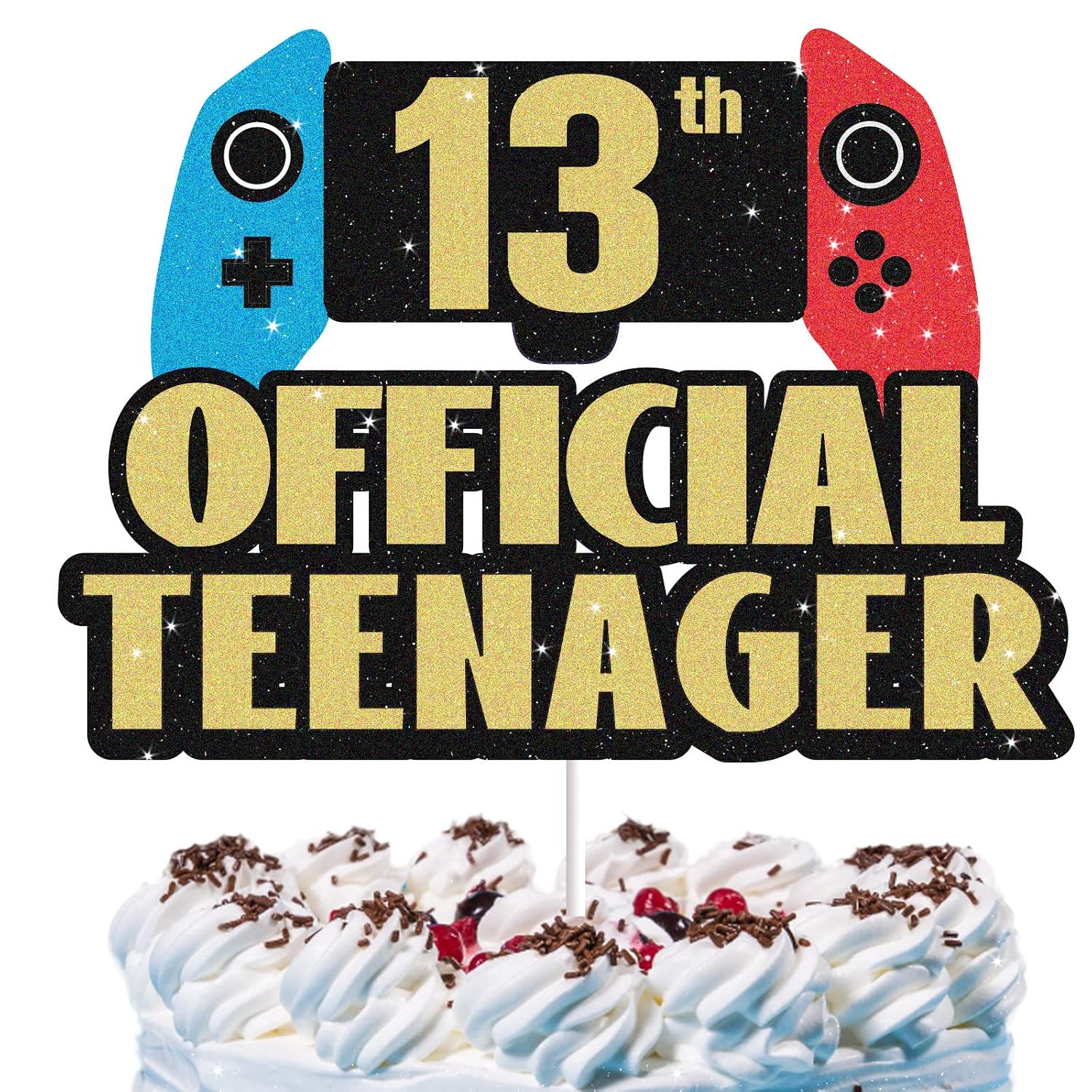 13th Video Game Cake Topper for Men Video Game Happy Birthday Cake ...
