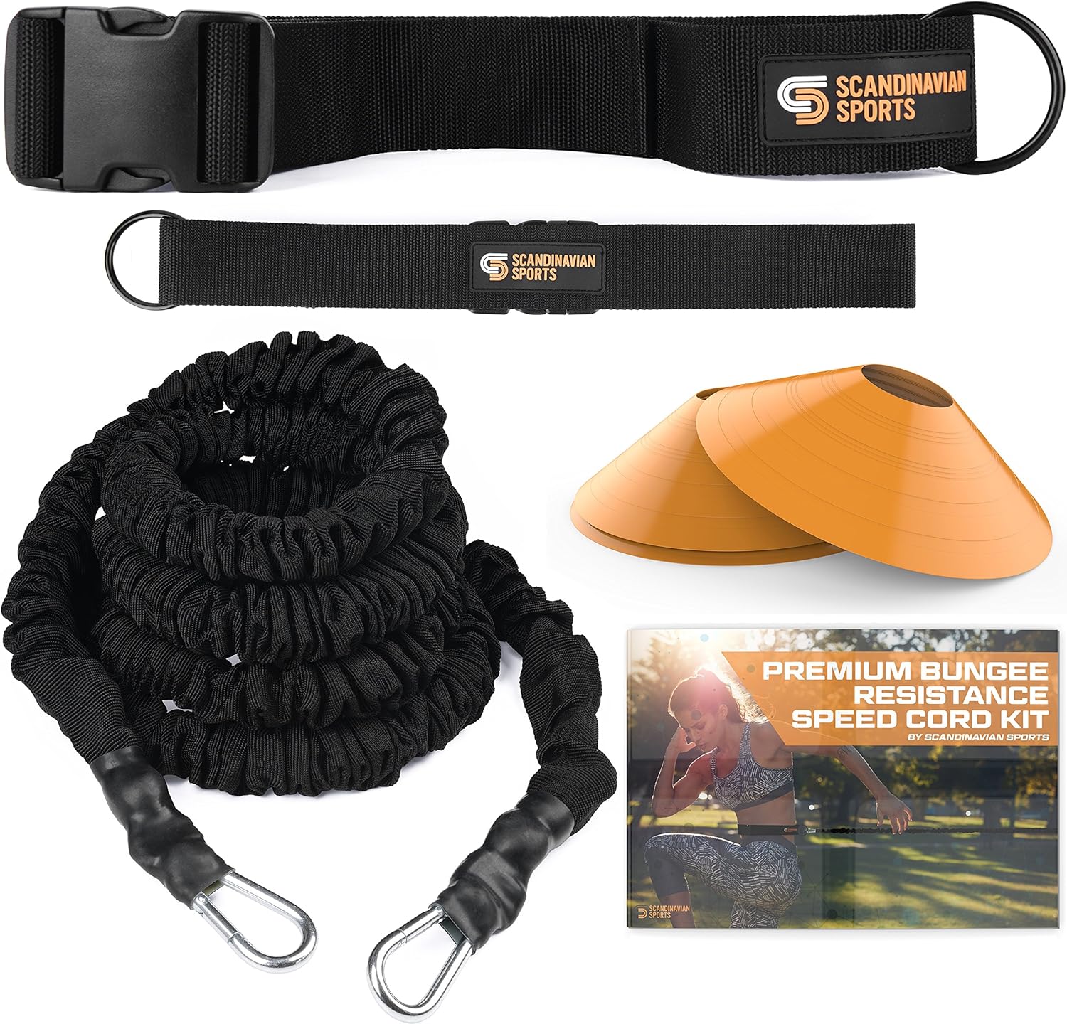 Scandinavian Sports Bungee Resistance Speed Band Set – 360° Rotation ...