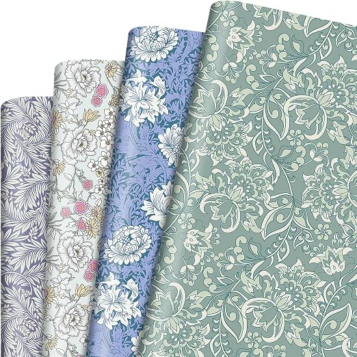 Amazon.com: Bolsome 12 Sheets 28 * 20 Inches William Morris Wrapping ...