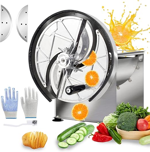 Amazon.com: Commercial Vegetable Slicer-0.2-13mm Adjustable Thickness ...