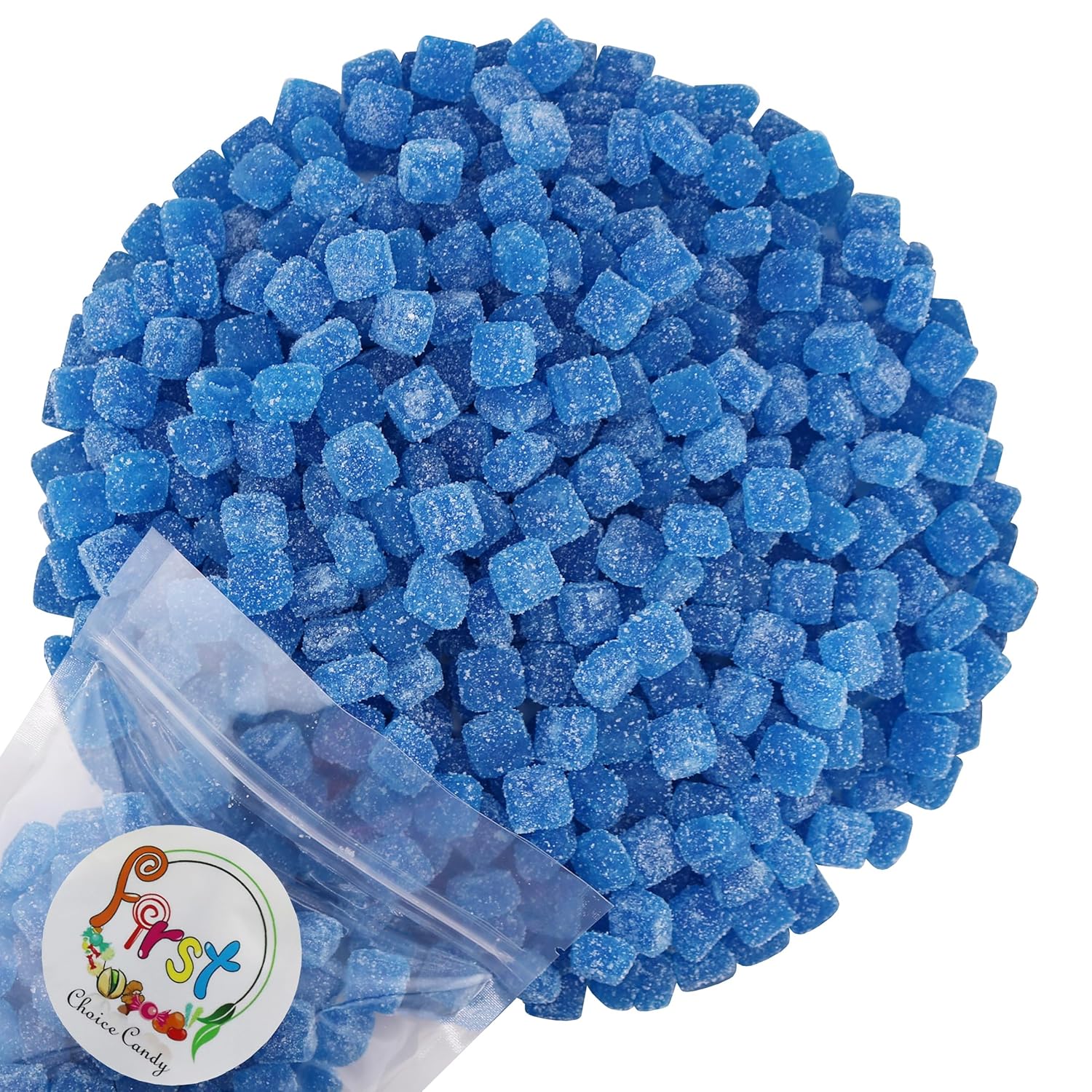 Amazon.com : FirstChoiceCandy Sour Chewy Cubes Candy (2 Pound, Blue ...