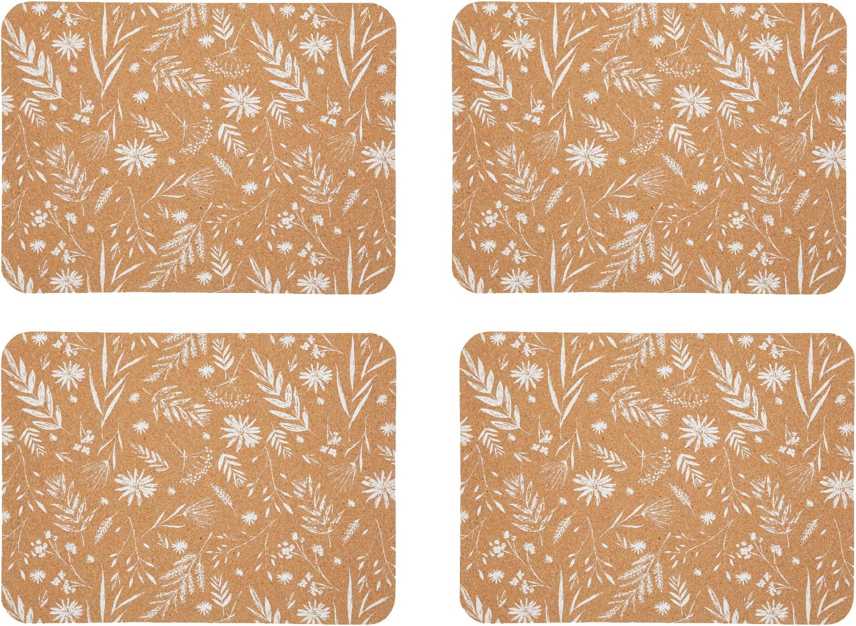 Benson Mills Cork Placemats Set of 4, Thick Cork Place Mats for Kitchen ...