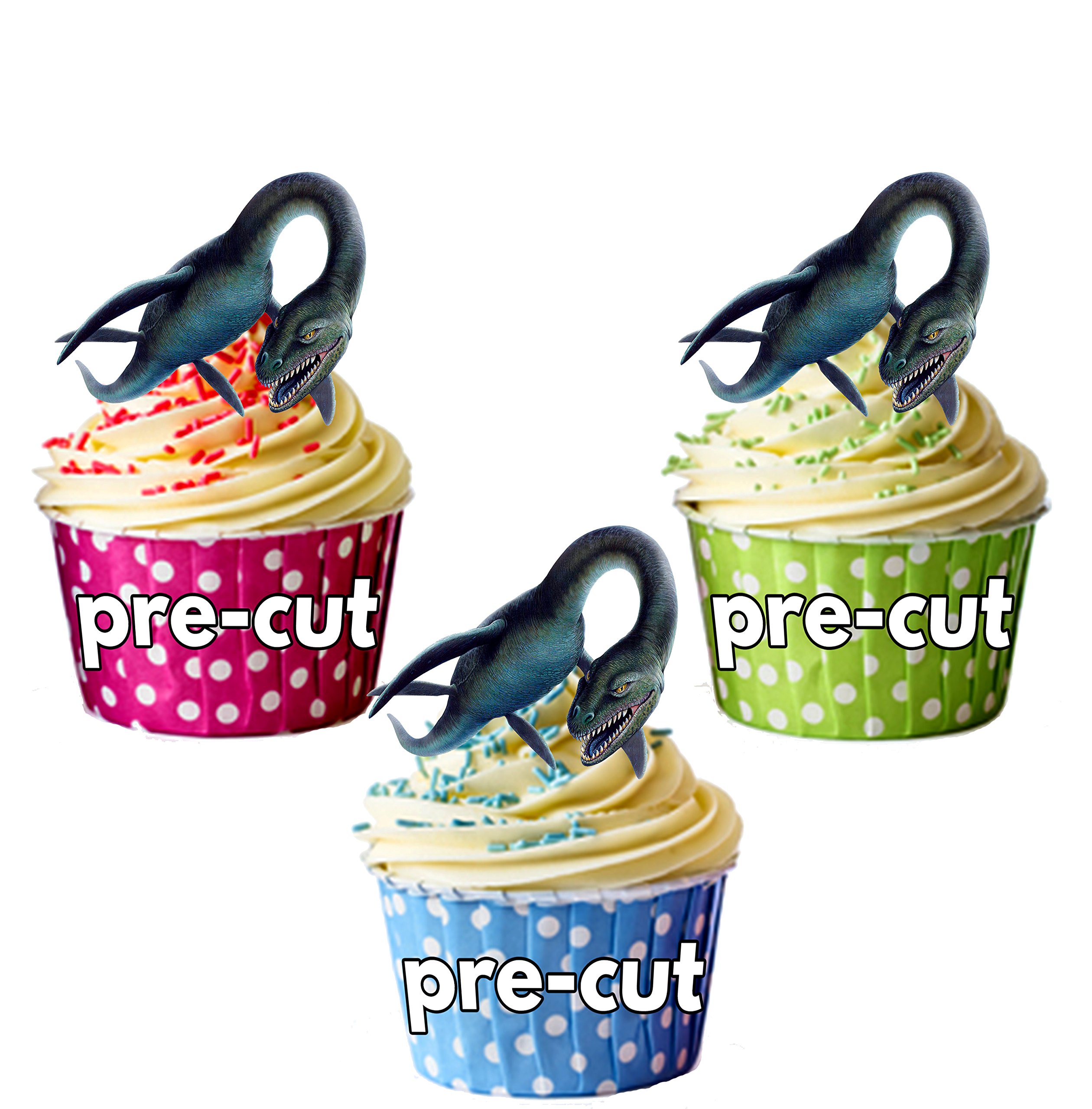 Buy PRE-Cut Mythical Creature Loch Ness Monster Mix Cake Decorations ...