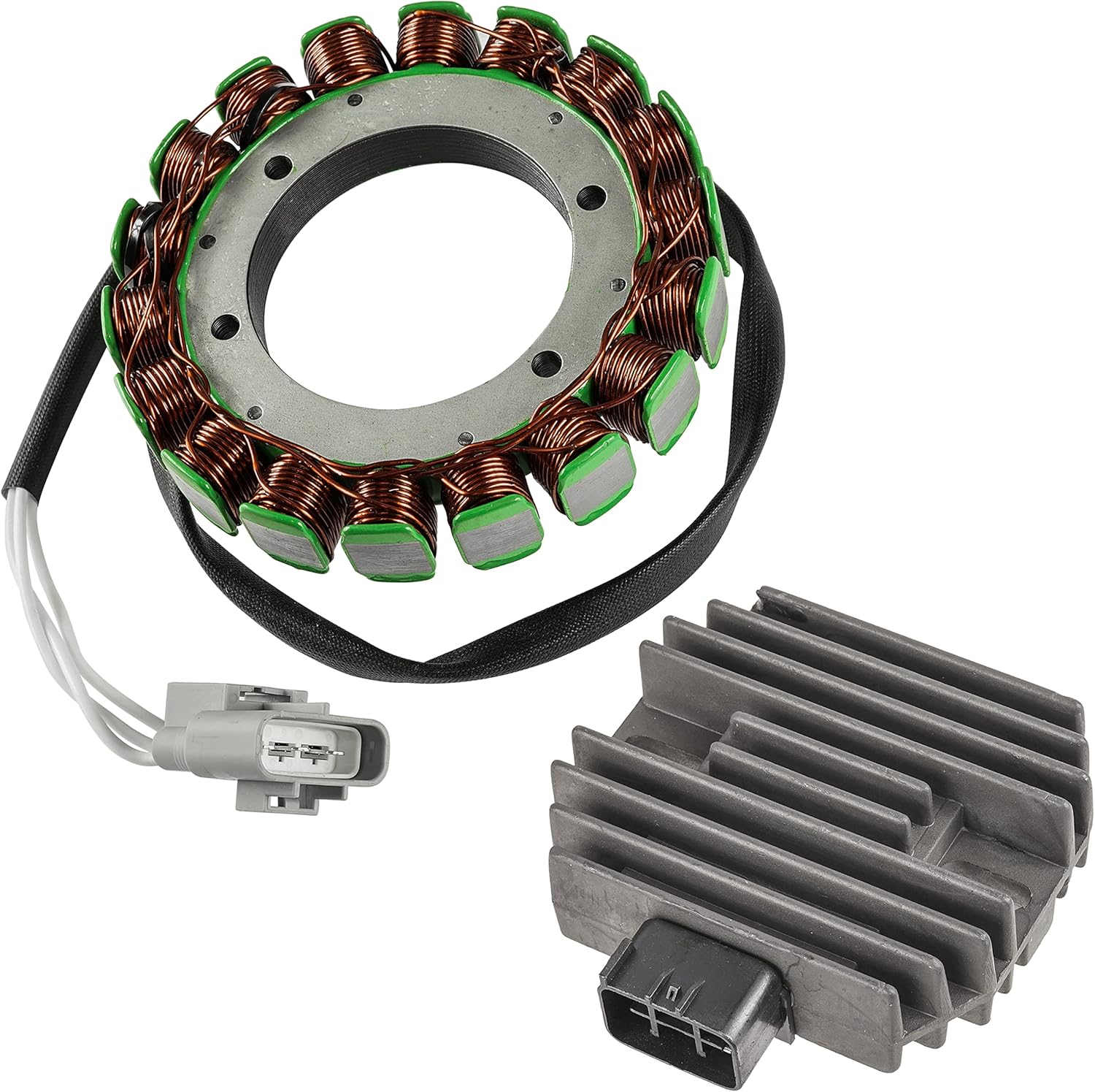 Amazon.com: Caltric Stator Charging Coil with Regulator Rectifier ...