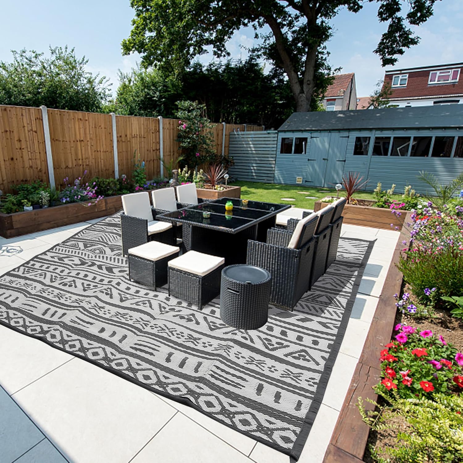 Vorcy Outdoor Rug, Outdoor Rugs for Patios Waterproof Outdoor Mats ...