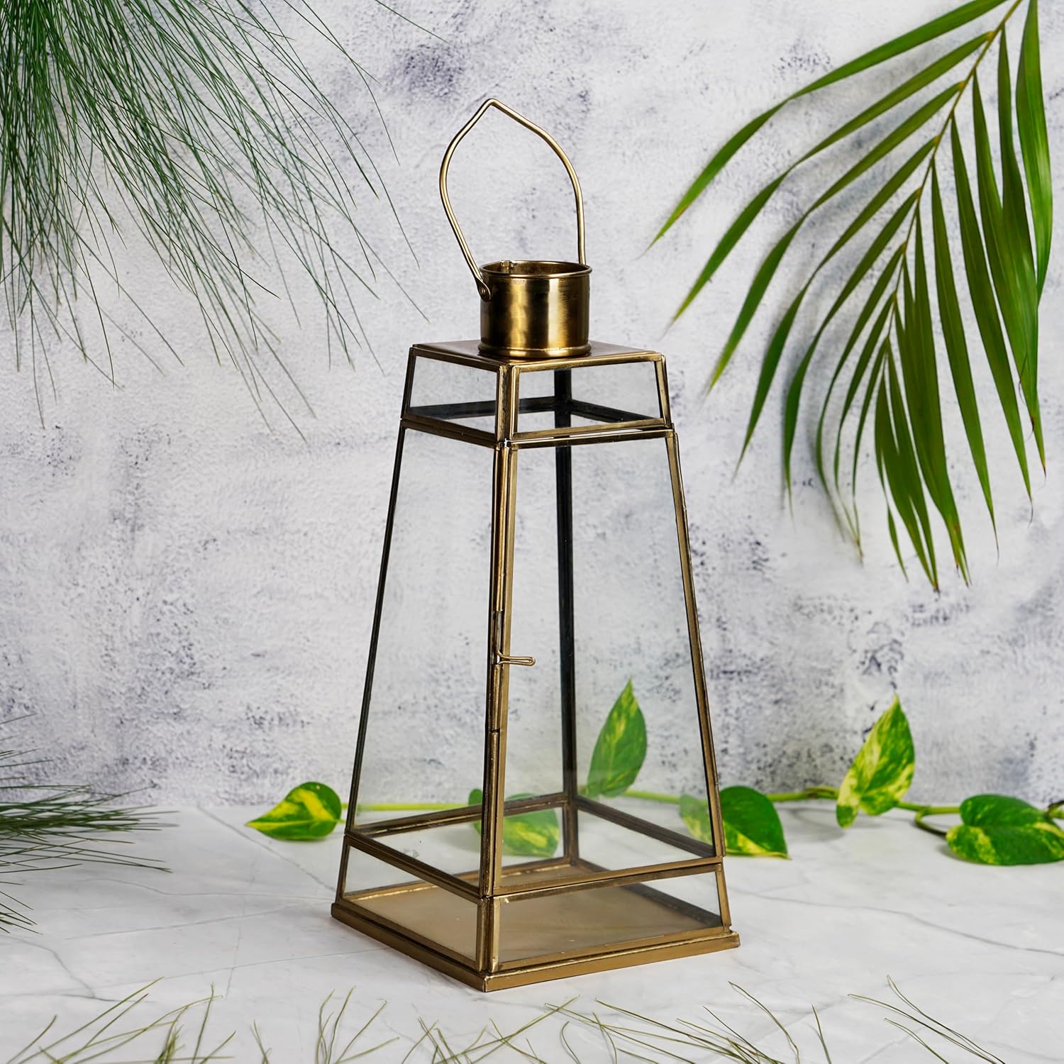 Buy Illumea Handmade Brass Lantern Candle Holder Tealight and Gold ...