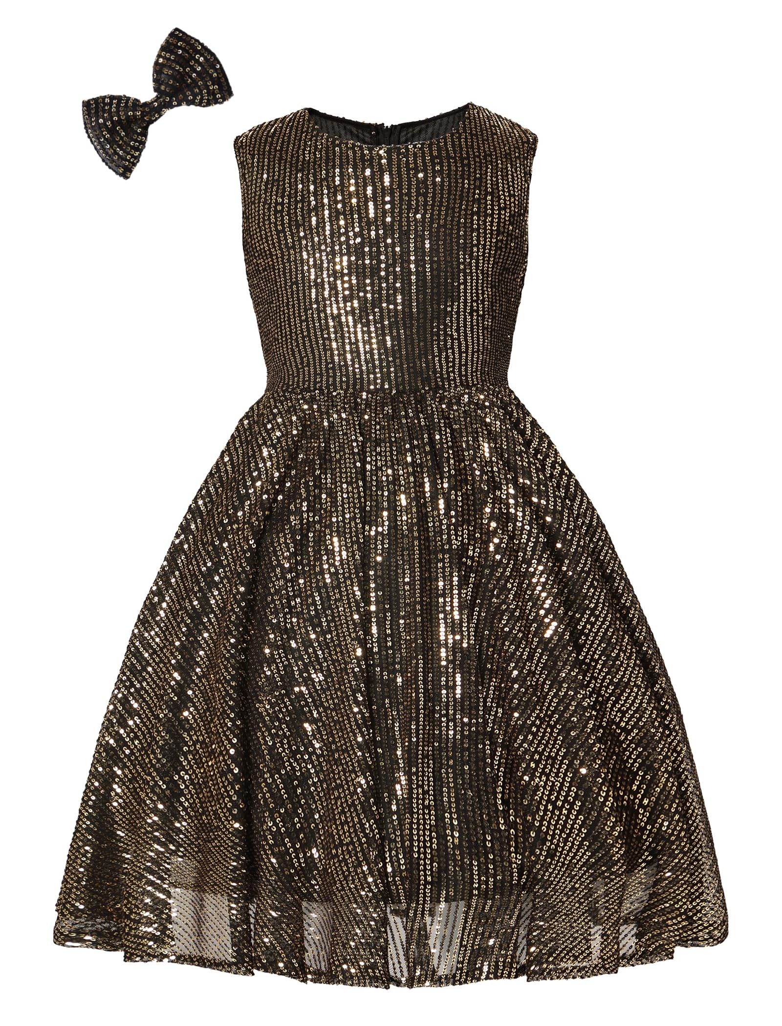 Snapklik.com : Girls Sparkly Sparkle Dress Sleeveless Sequin Party ...