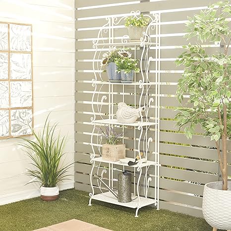 Amazon.com - Deco 79 French country Metal Irregular Bakers Rack, 24" x ...