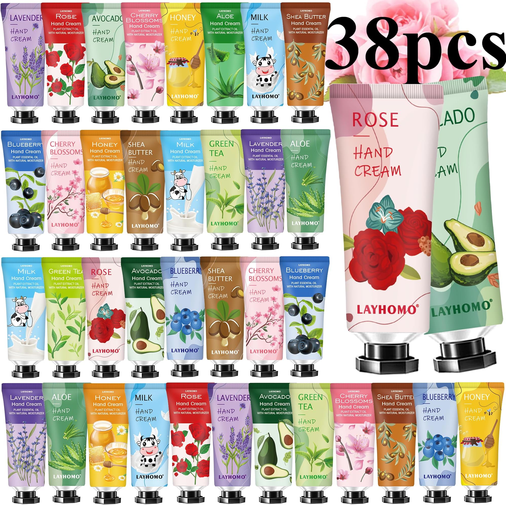 Amazon.com : 38 Pack Hand Cream Gifts Set,Mothers Day Gifts,Thank You ...