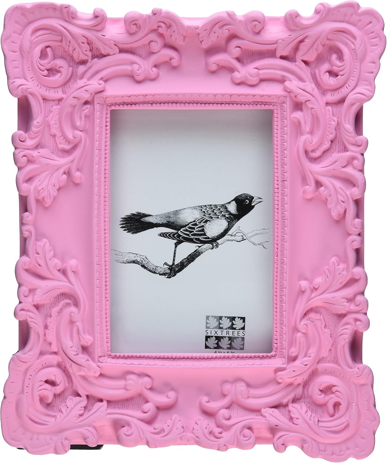 Amazon.com - Sixtrees Baroque Frame, 4 by 6-Inch, Pink - Luxury Frames