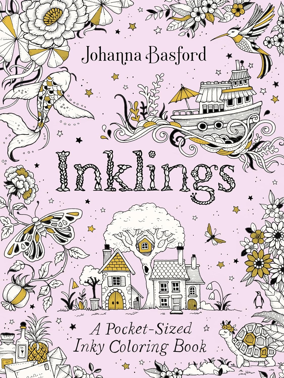 Inklings: A Pocket-Sized Inky Coloring Book : Basford, Johanna: Amazon ...