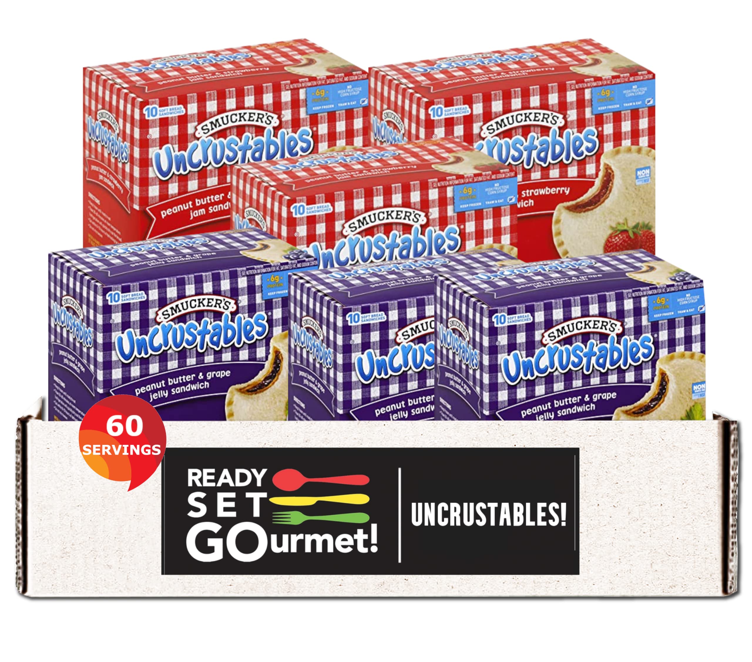 Snapklik.com : Smuckers Uncrustables Variety Pack- Smuckers Sandwich ...